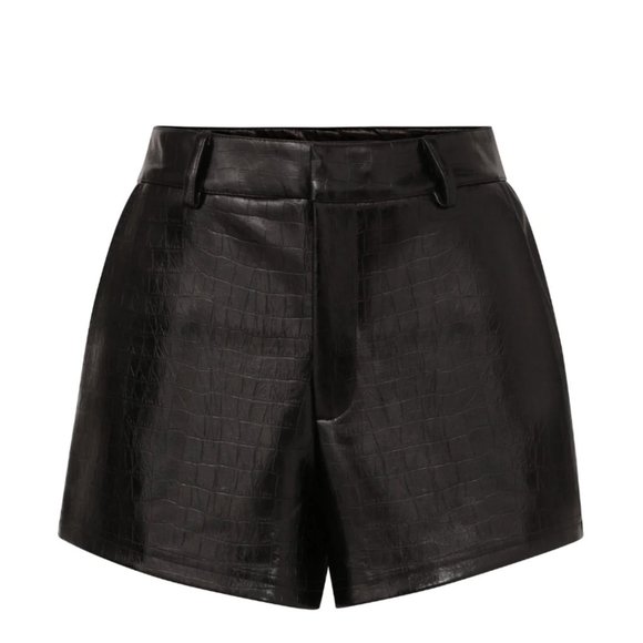 Noli | Shorts | Croco Faux Leather Short Noli | Poshmark